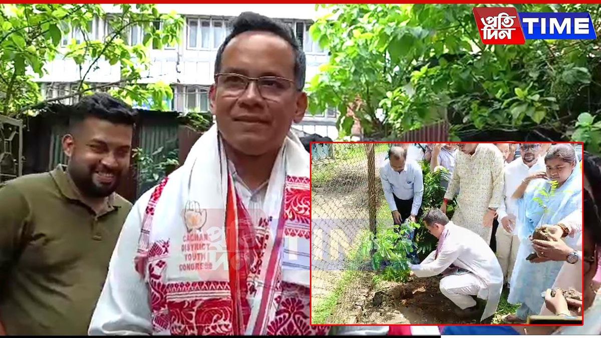 Assam Congress Chief Visits Flood-hit Barak, Plants Trees for Cause