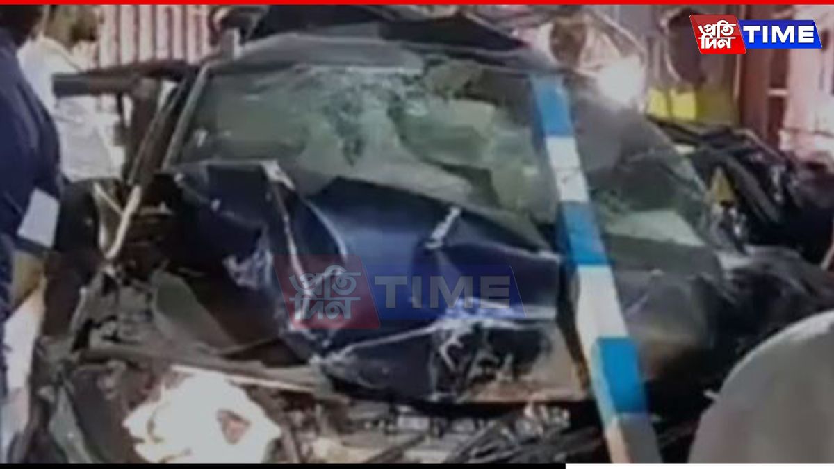 Two Injured in Horrific Truck-Car Collision on Boragaon Flyover in Guwahati