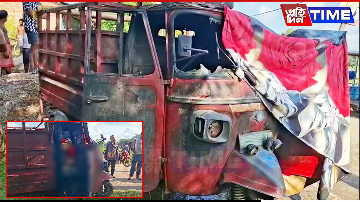 Assam: Tempo Driver Burnt Alive After Vehicle Catches Fire