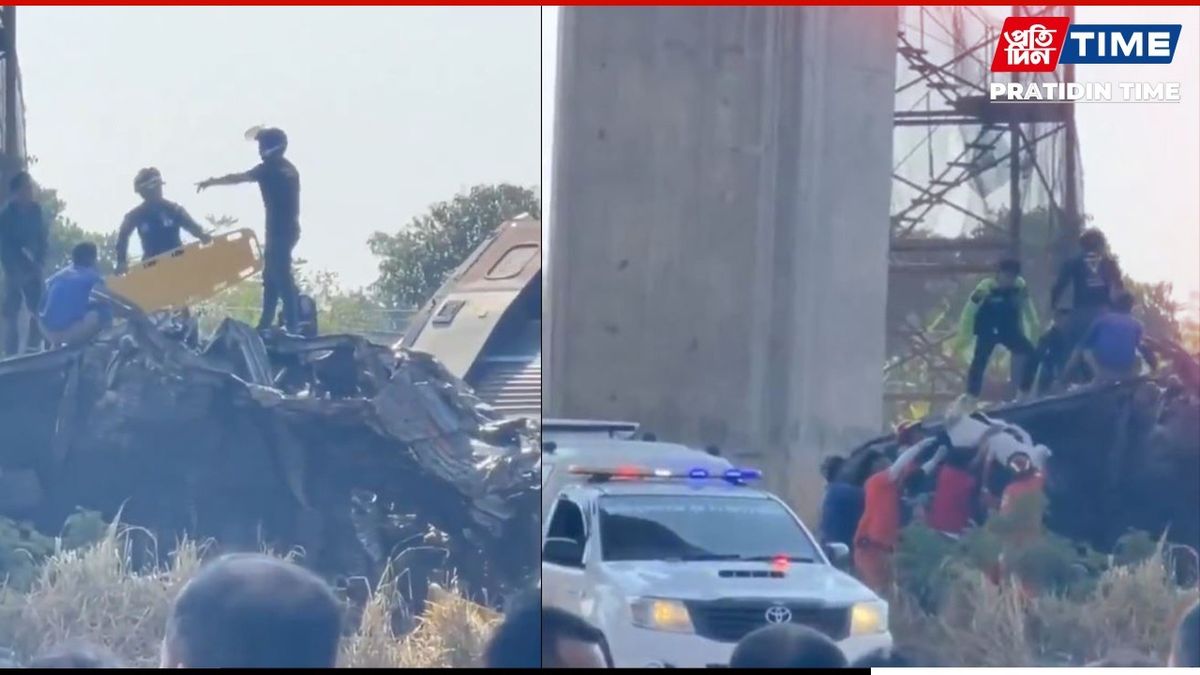 22 Dead, Over 80 Injured after Crane Falls on Moving Train in Thailand