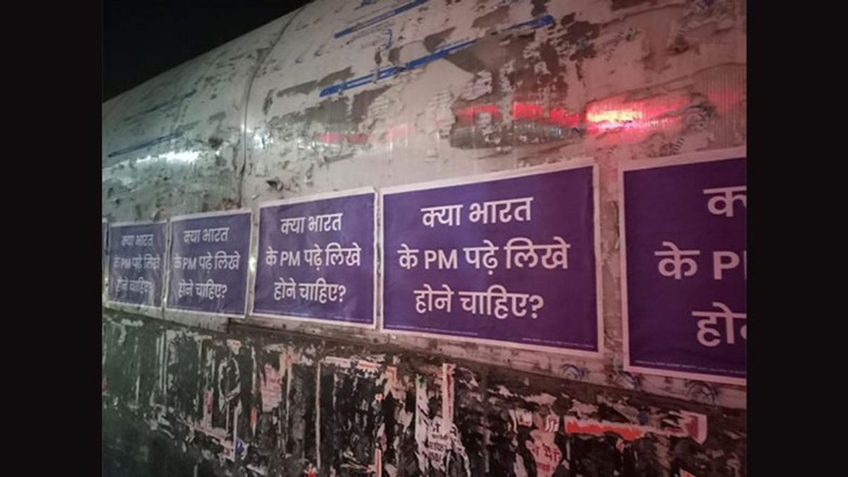 Posters Questioning PM Modi's Educational Qualification Surface In Delhi