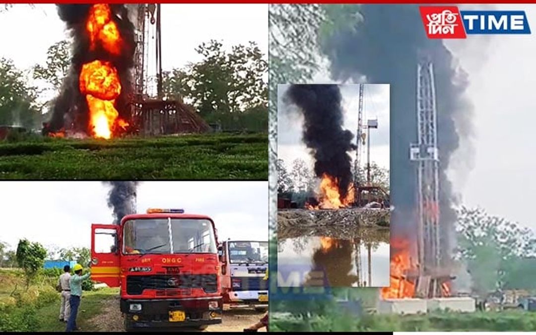 ONGC Promptly Controls Fire Incident at Work Over Rig SKP-150-II in Nazira