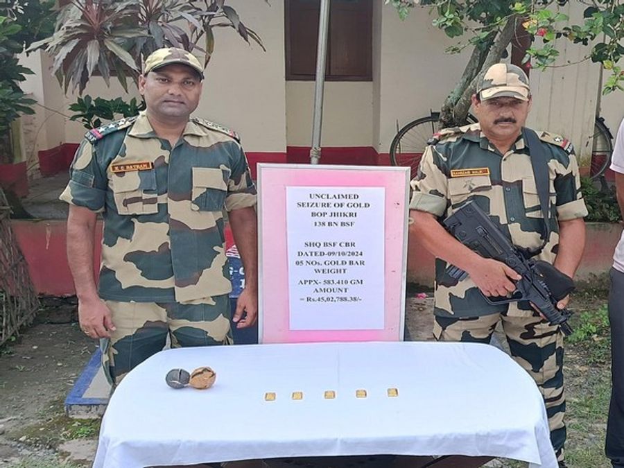 BSF Guwahati Seize Gold Biscuits In Cooch Behar
