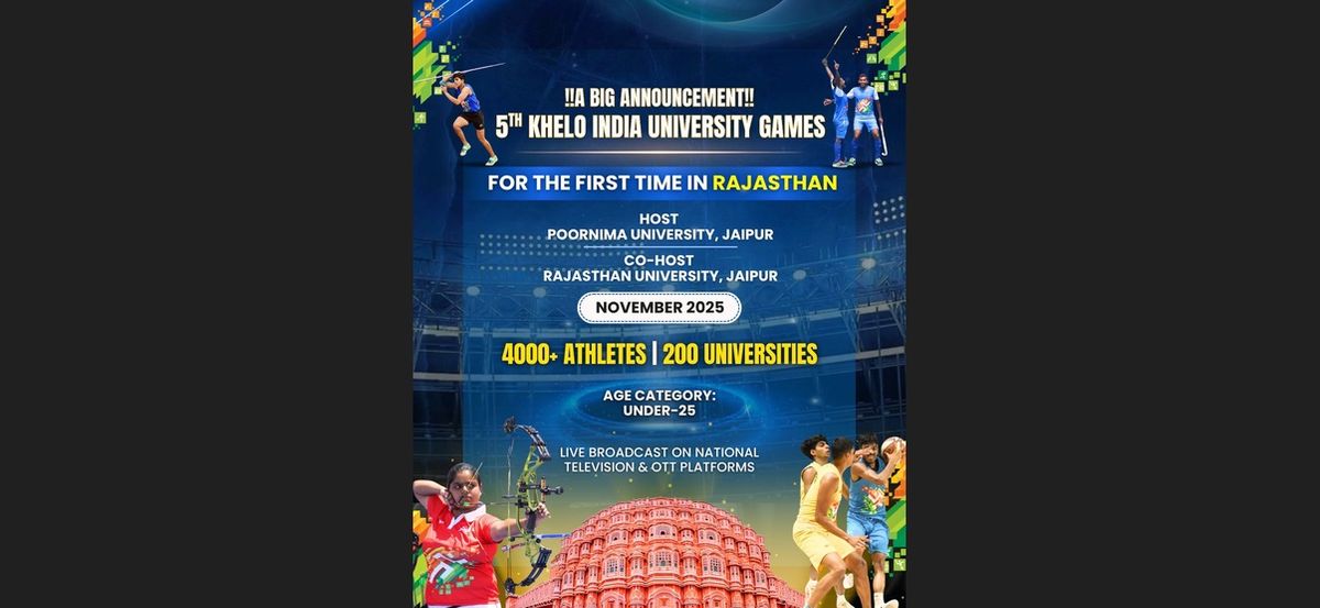 Rajasthan to host Khelo India University Games 2025 in November