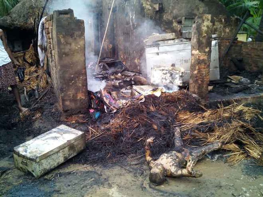 Woman charred to death, two others critical in Odisha
