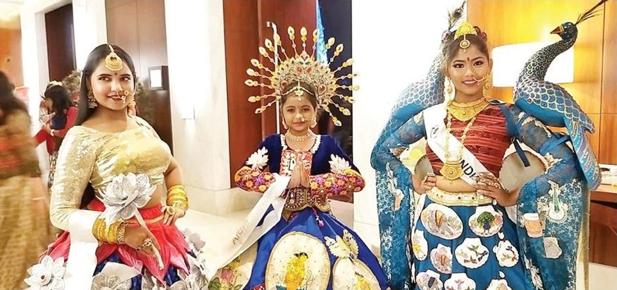 Three Odisha girls shine at Junior Model International in Dubai