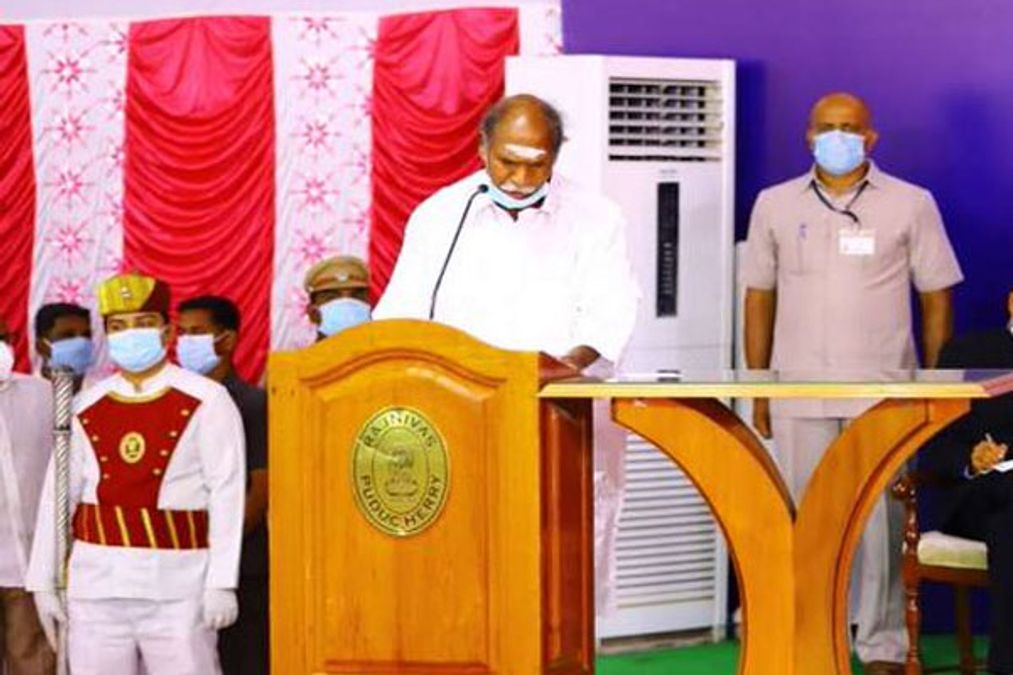 N. Rangasamy takes oath as Puducherry Chief Minister