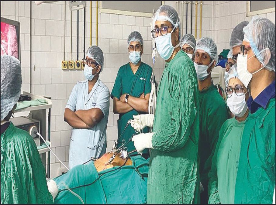 କ୍ୟାପିଟାଲ୍‌ ହସ୍ପିଟାଲ୍‌ରେ ବିରଳ ହାଇଟସ୍ ହାର୍ନିଆ ଅସ୍ତ୍ରୋପଚାର