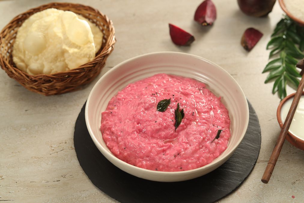 Beetroot Curd Rice