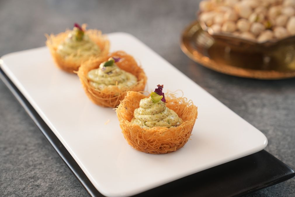 Kunafa Cups With Pistachio Cream