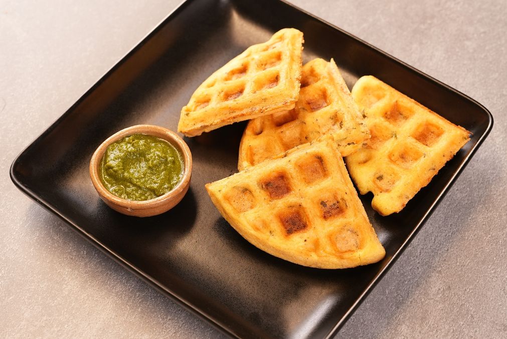 Moong Dal Waffles