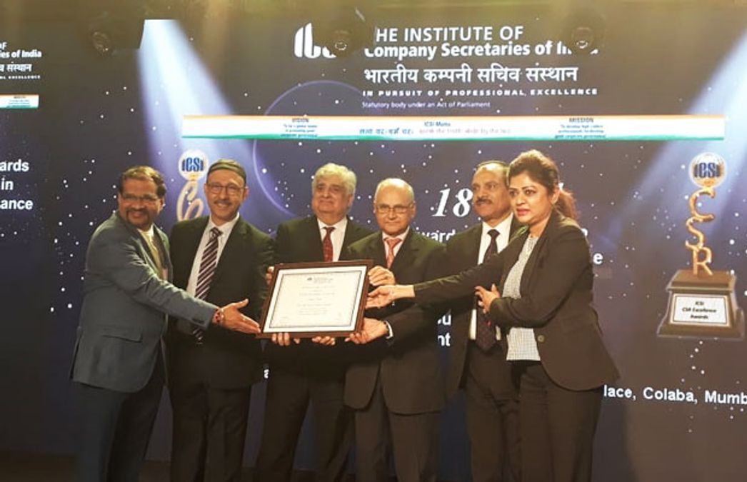 Tata Power Wins 3rd ICSI CSR Excellence Award 2018