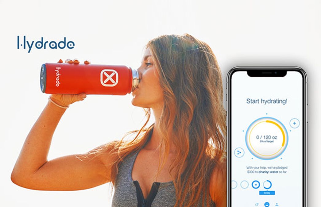 Hydrade - Solar Powered Double Wall Smart Bottle