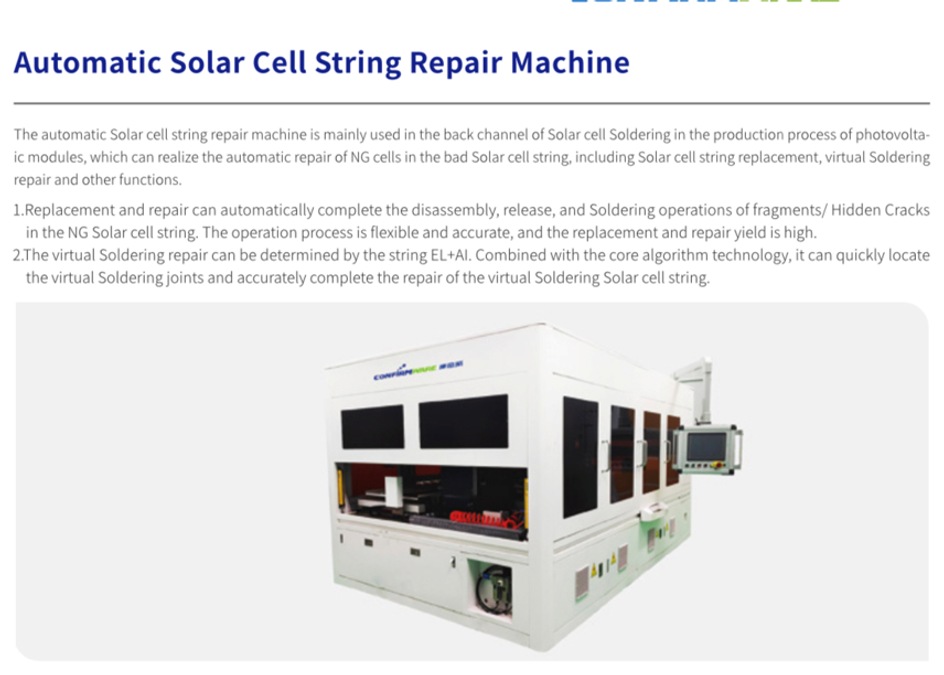 Confirmware's Automatic String Repair Machine Reduces Cell Breakages By ...