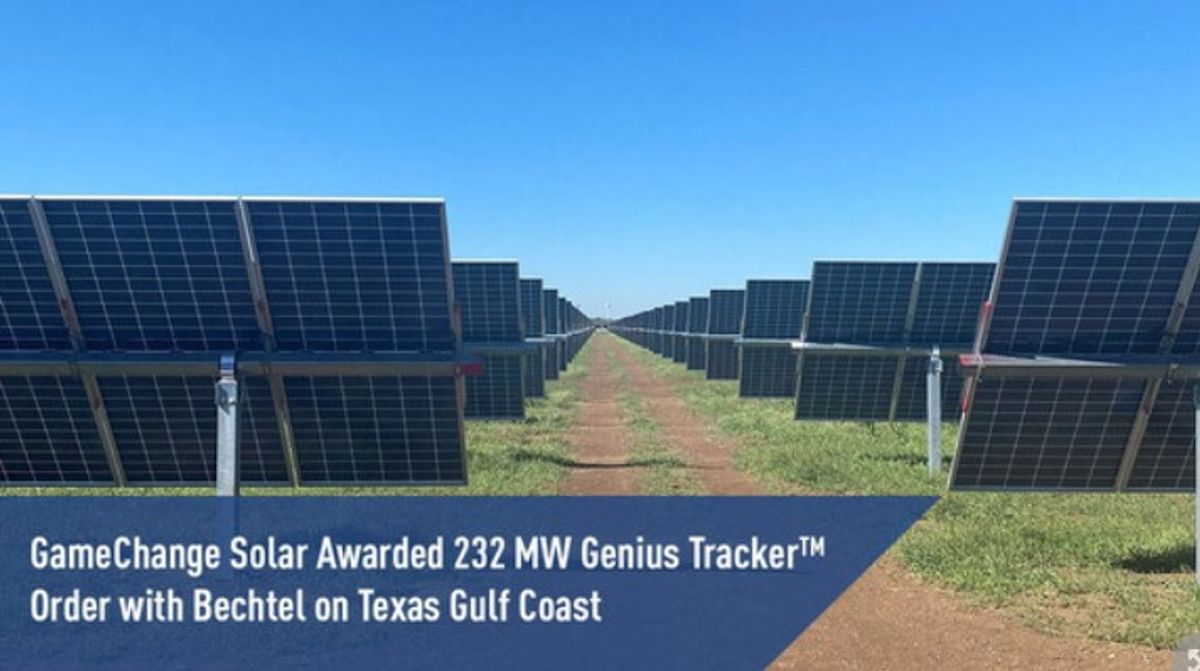 Gamechange Solar Bags 232MW Order From Bechtel In US