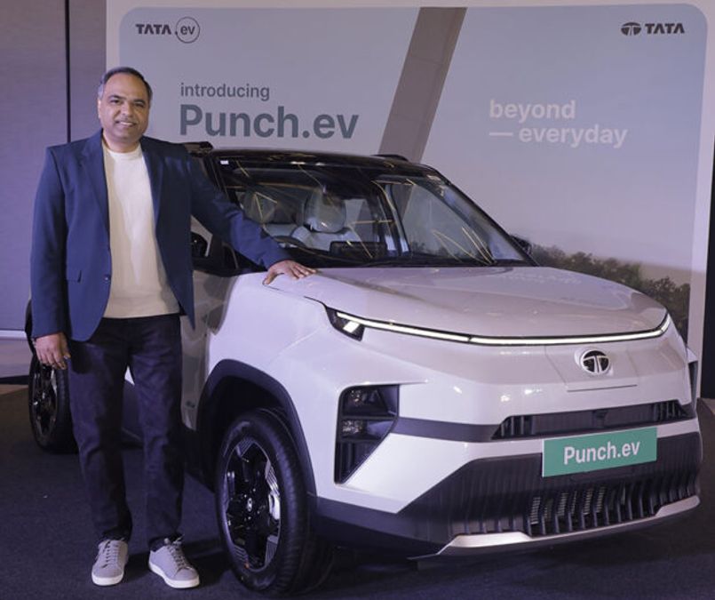 Tata Launches Its First Pure Electric Vehicle--'Punch.ev'
