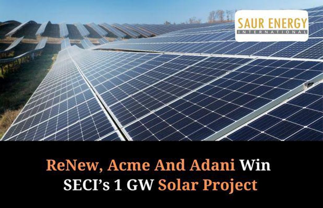 Winning Bids Cross Rs 3/kWh In SECI's 1 GW Solar Tender