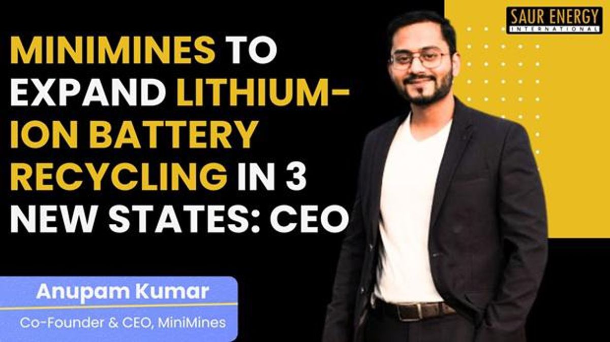 MiniMines To Expand Battery Recycling In 3 New States: CEO