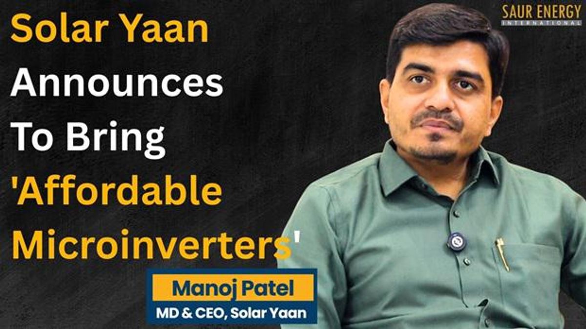 Solar Yaan Announces To Bring 'Affordable Microinverters'