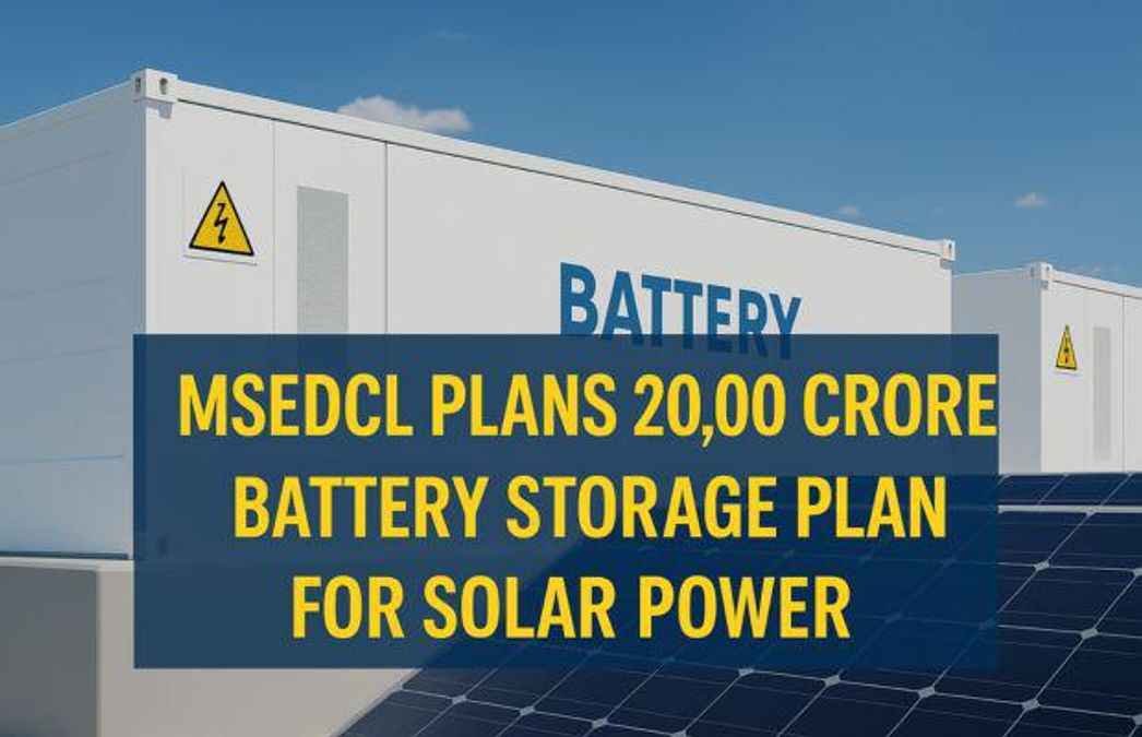 MSEDCL Charting ₹20,000 Cr Battery Plan for 16GW Solar Mission