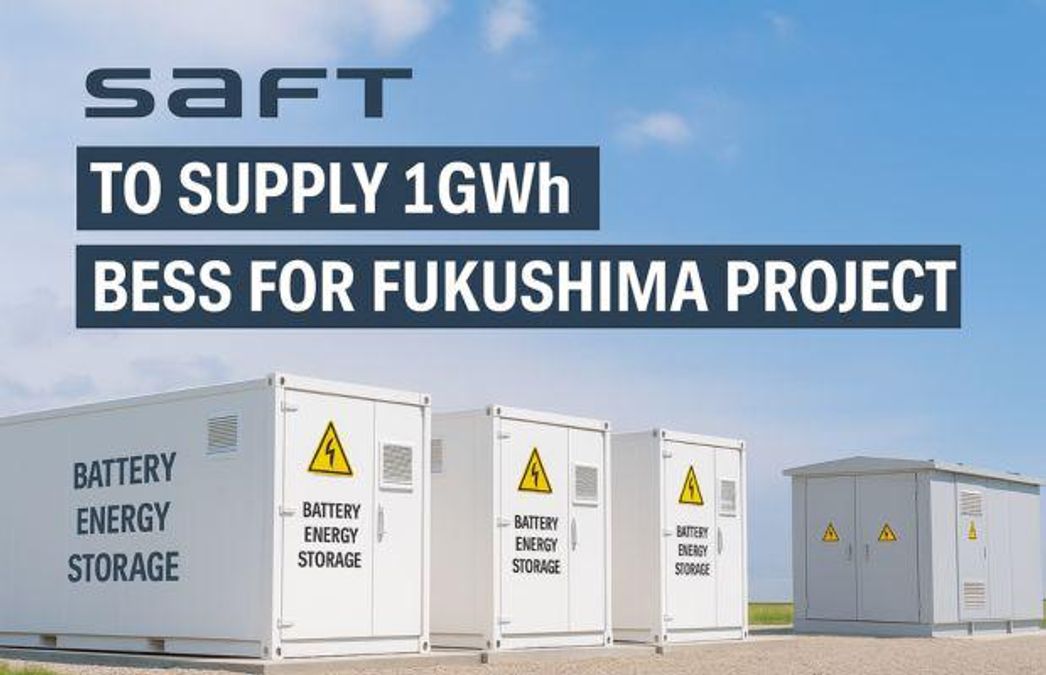 Saft to Deliver 1GWh BESS for Gurin Energy Fukushima Project