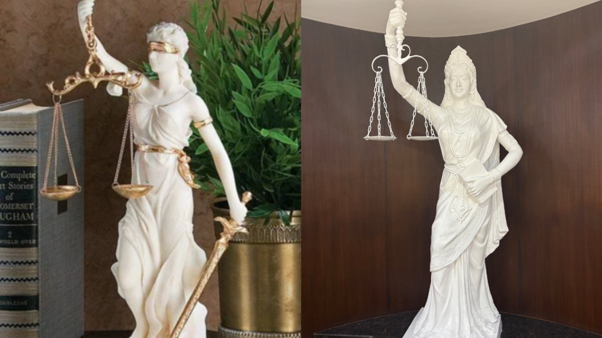 Supreme Court Ditches Blindfold In Redesigned 'Lady Justice' Statue