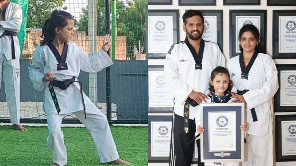7-Year-Old Madurai Girl Becomes World's Youngest Taekwondo Instructor