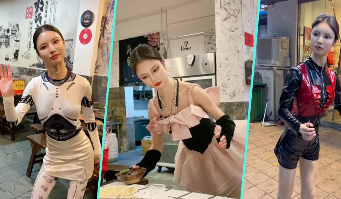 Robot Or Human? The Mystery Of A Waitress In China