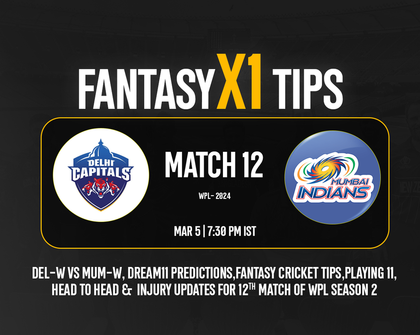DEL-W vs MUM-W Dream11 Prediction, WPL 2024, 12th Match: Delhi Capitals vs Mumbai Indians ...