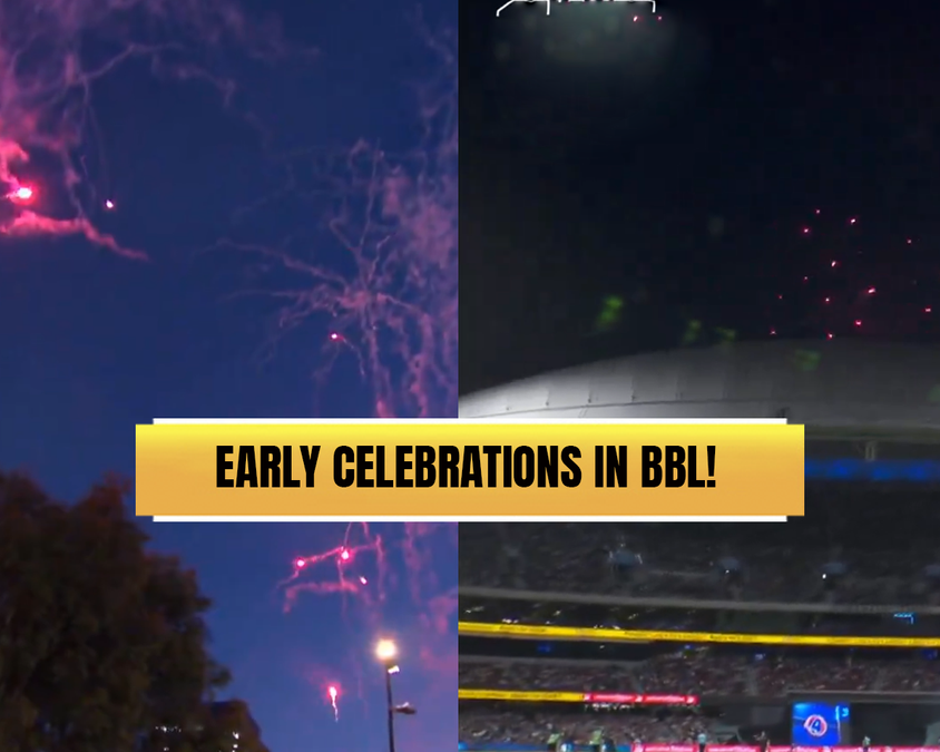 WATCH: Premature fireworks in BBL 13 game surprises commentators