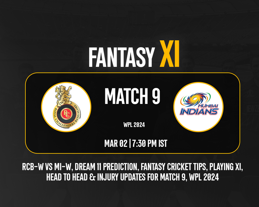 BAN-W vs MUM-W Dream11 Prediction, WPL 2024 9th Match, Royal Challengers Bangalore Women vs ...