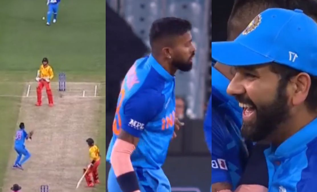 WATCH: Rohit Sharma's million-dollar reaction to Hardik Pandya's brilliant catch goes viral on ...