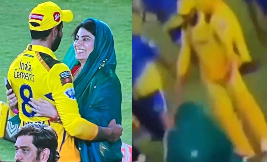 ‘Sanskari Bahu’ - Fans react to viral video of Ravindra Jadeja’s wife touching her husband’s ...