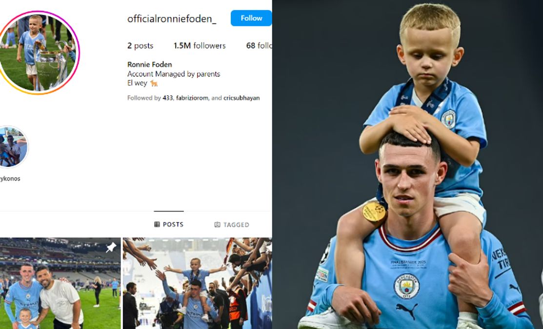 ‘MANCHESTER CITY effect’ - Fans go crazy as Phil Foden’s son, Ronnie ...