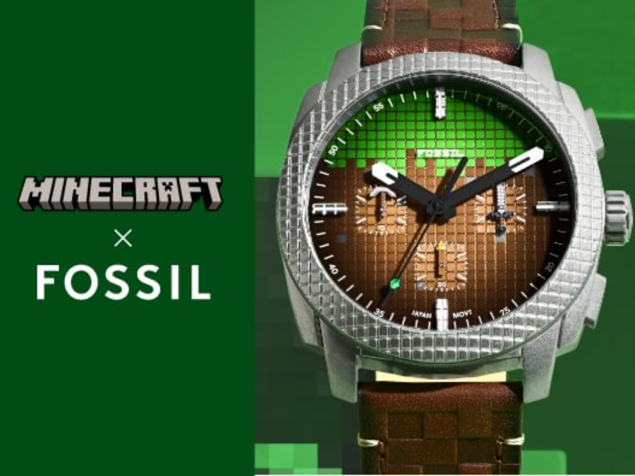 Fossil Unveils Minecraft Watches, Wallets, and Jewelry