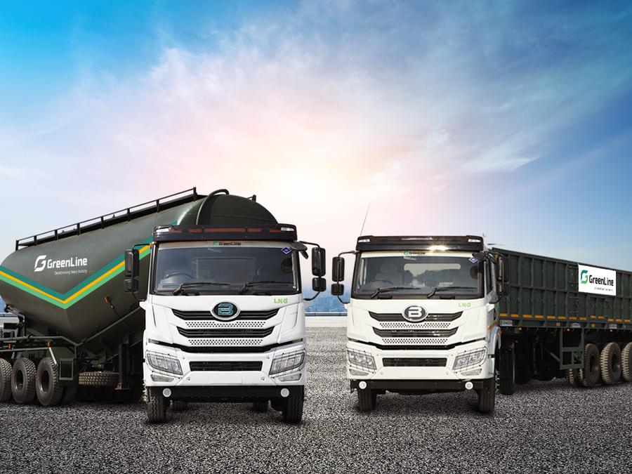 GreenLine Plans 10,000 LNG and EV Trucks for Green Logistics