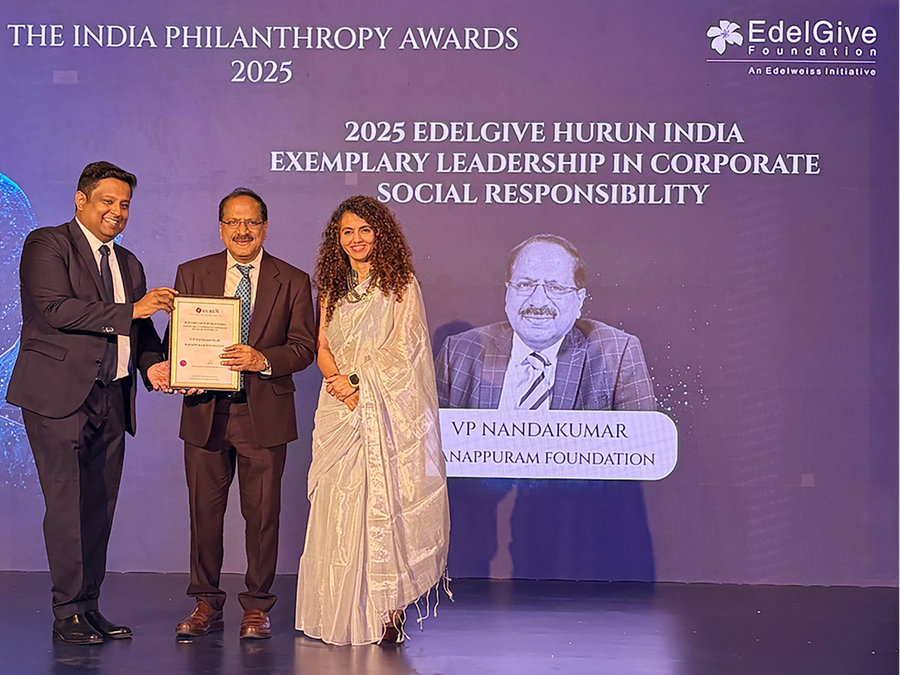 Manappuram MD & CEO V.P. Nandakumar Recognised 2025 EdelGive Hurun ...