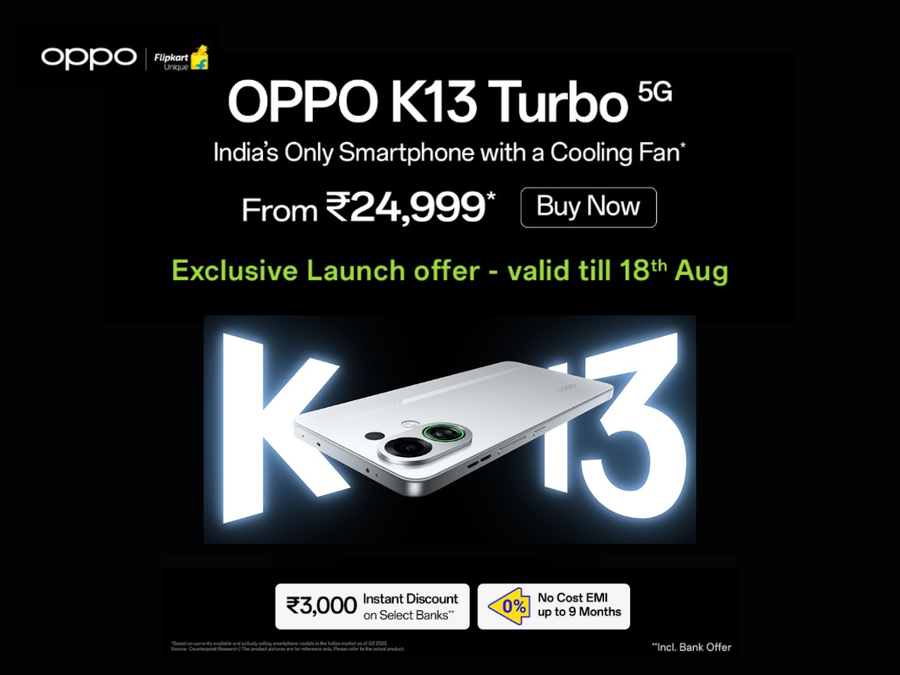 OPPO K13 Turbo 5G Available at ₹27,999 Starting Price in India