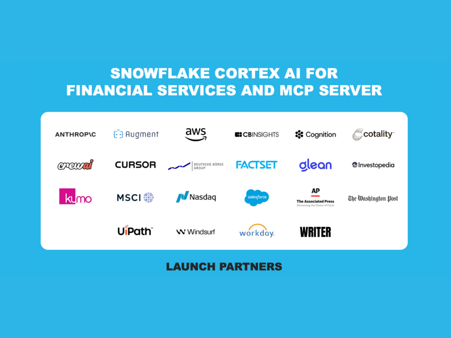 Snowflake Unveils Cortex AI and MCP Server for Finance Industry