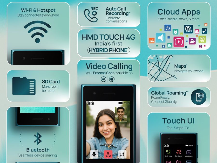 HMD Unveils Touch 4G Hybrid Phone with Video Calling Feature