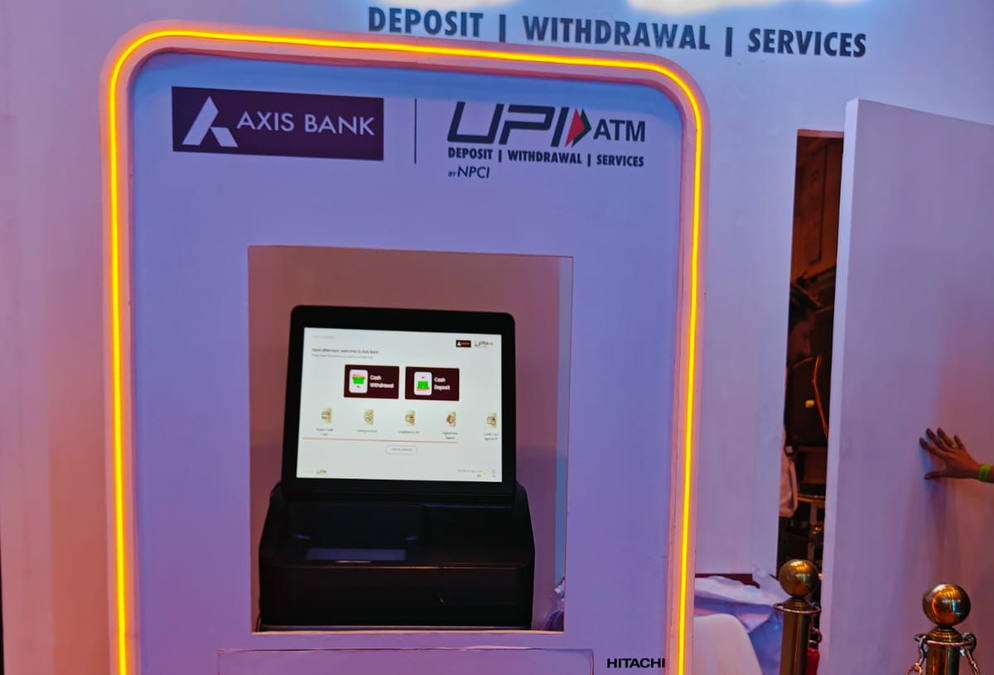Axis Bank Introduces Cardless Cash Withdrawal via UPI-ATM