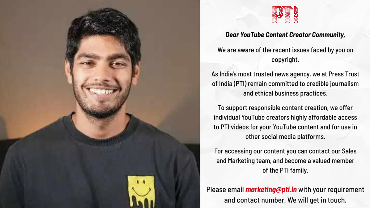 ANI files defamation suit against Mohak Mangal, PTI offers creator-friendly alternative amidst ...