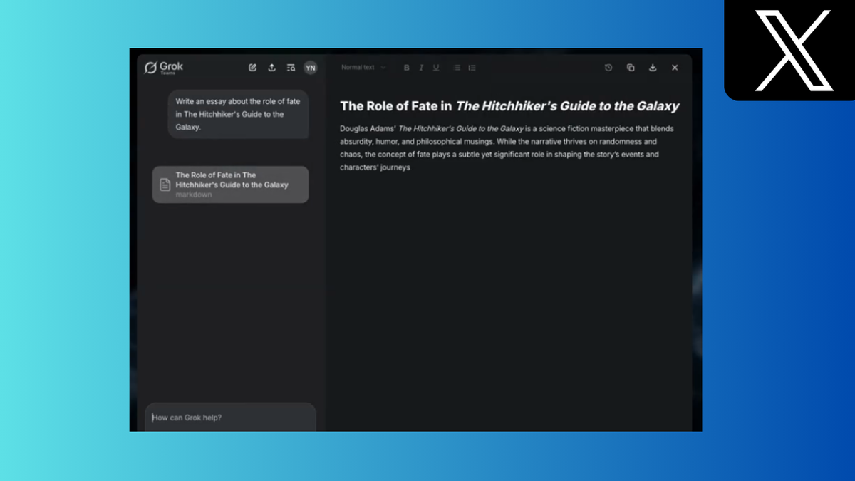 Grok rolls out studio tool for creating documents & apps