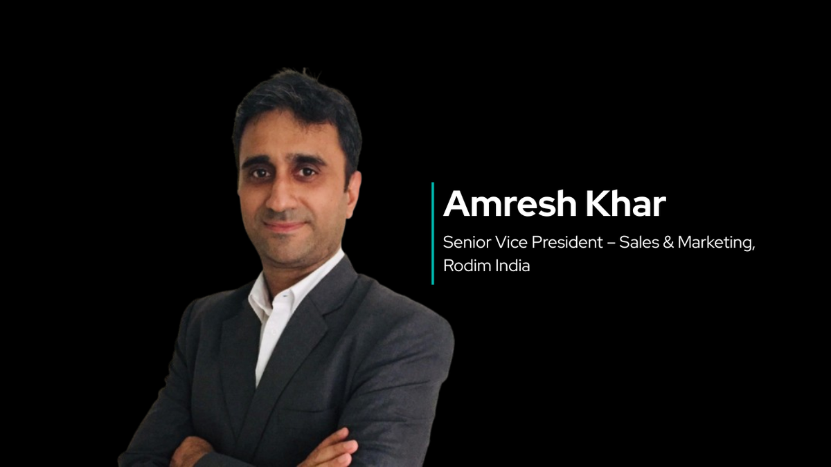 Rodim India appoints Amresh Khar as Senior Vice President – Sales ...
