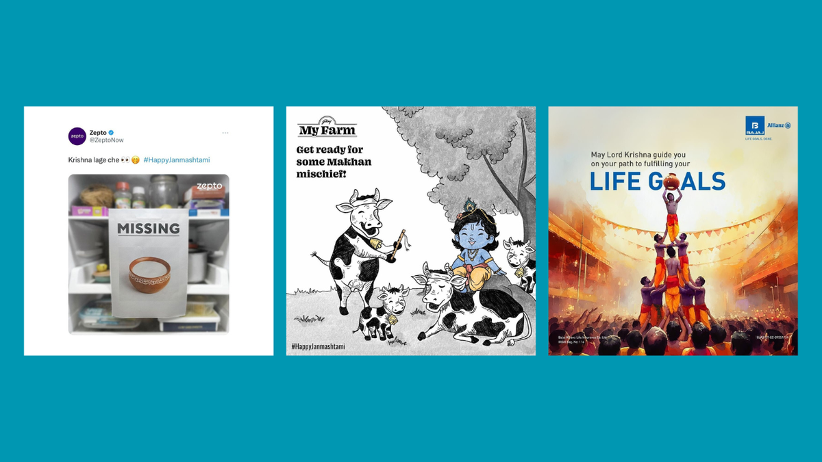 Janmashtami brand creatives 2024 capture the joy of friendship & Dahi ...