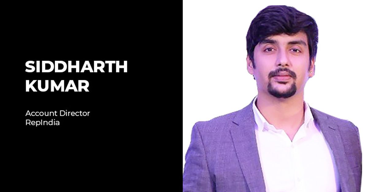 RepIndia onboards Siddharth Kumar as Account Director