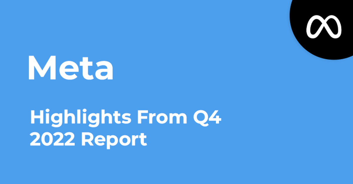 Meta earnings report beats revenue expectations; claims 2023 is the ...