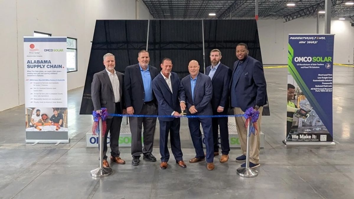 OMCO Solar opens $10M manufacturing plant in Alabama