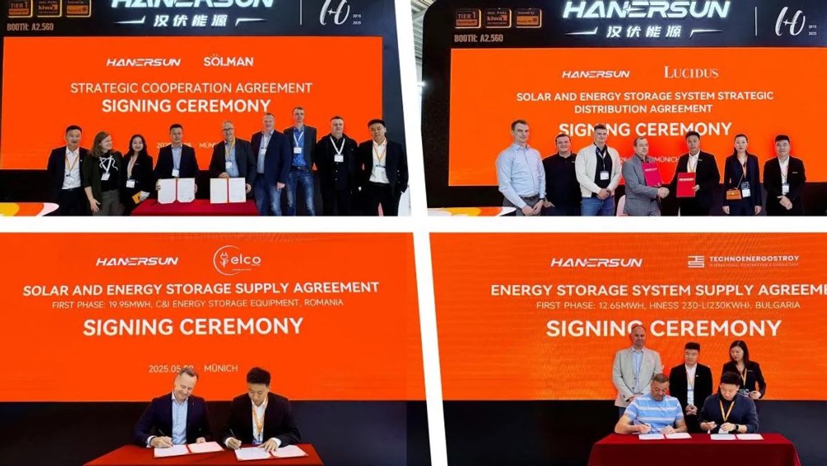 Hanersun unveils new solar modules and storage at Intersolar