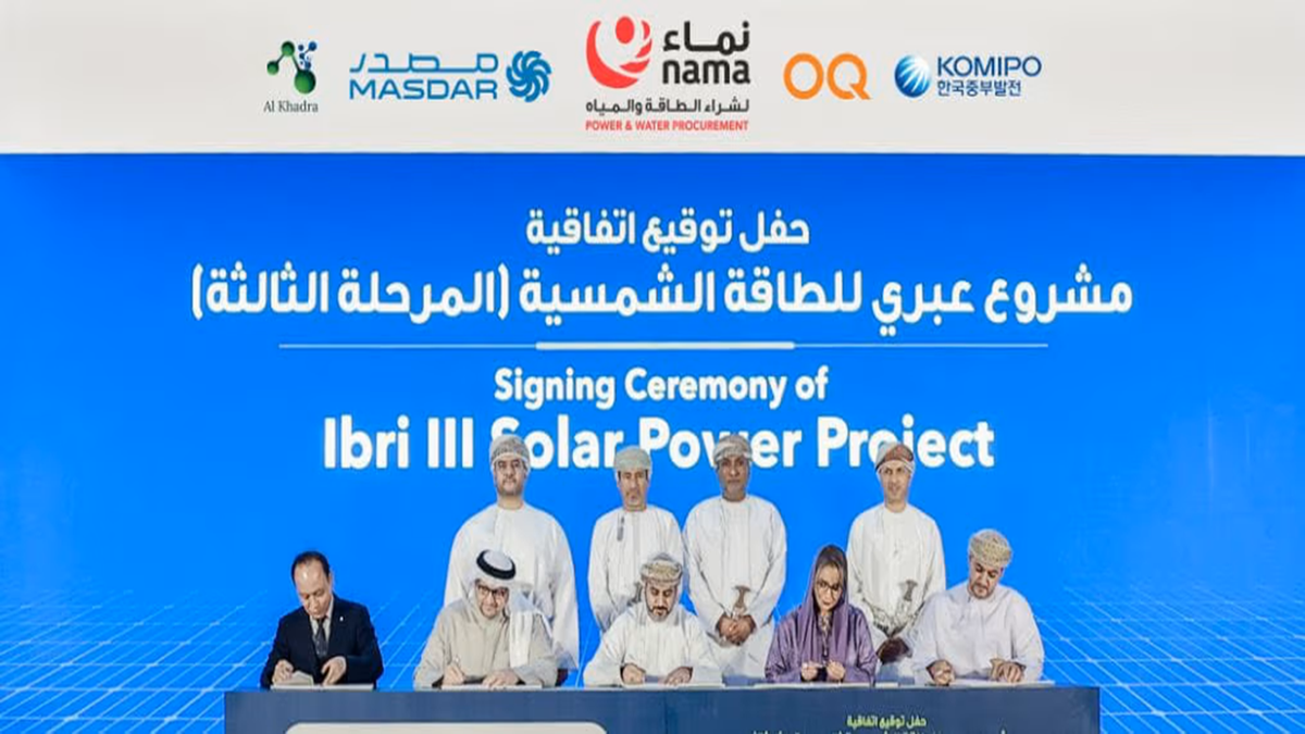 Nama Power and Masdar consortium sign 500 MW solar-storage deal in Oman